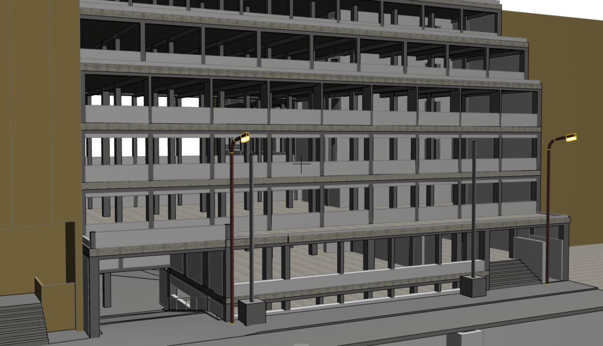 Modélisation 3D sur ARCHICAD d’un bâtiment de 30 000m² relevé au scanner FARO. – CABINET MARC ...